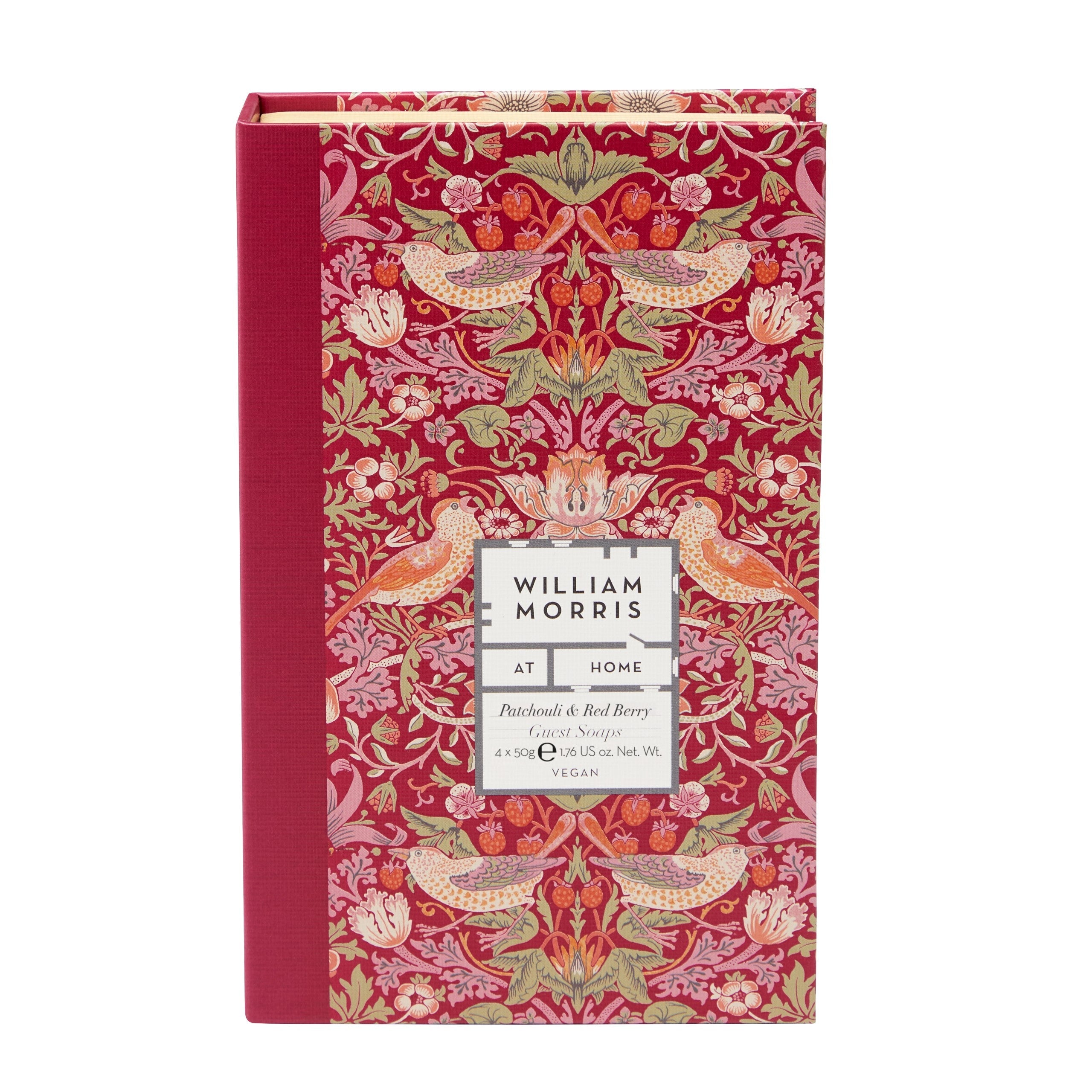 William Morris At Home Patchouli & Red Berry Guest Soaps, Size: 4x50g